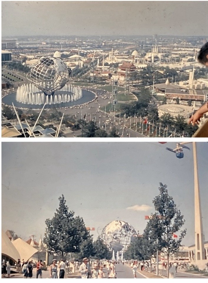 Kodachrome Slides 1964 NEW YORK WORLD'S FAIR GM Unisphere Aerial ...