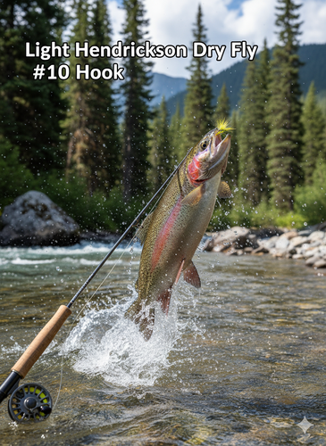 3 Vintage Light Hendrickson Dry Fly - Classic Trout Fishing Fly - Size ...