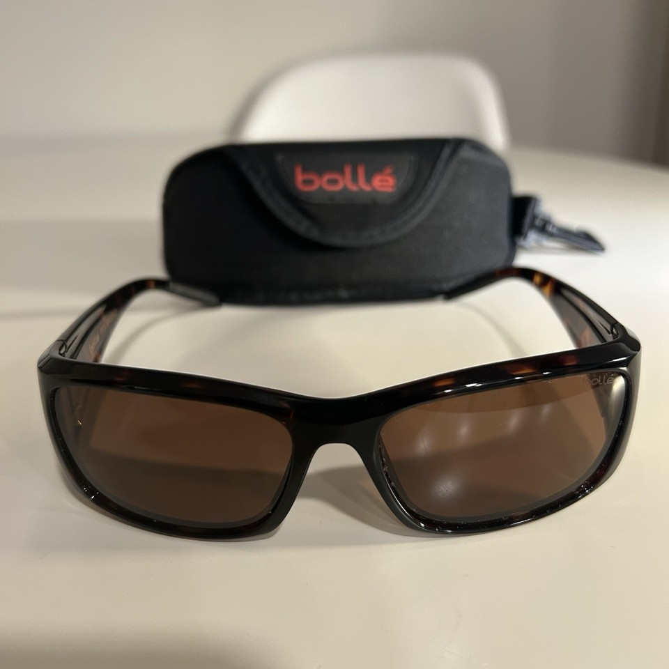 Bollé Sunglasses Brown Tortoise Wrap 11015KT W/ Brown Lens | eBay
