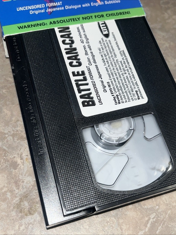 BATTLE CAN-CAN VHS 1987 ANIME SCI-FI ENG SUBS **EXTREMELY RARE***EUC ...