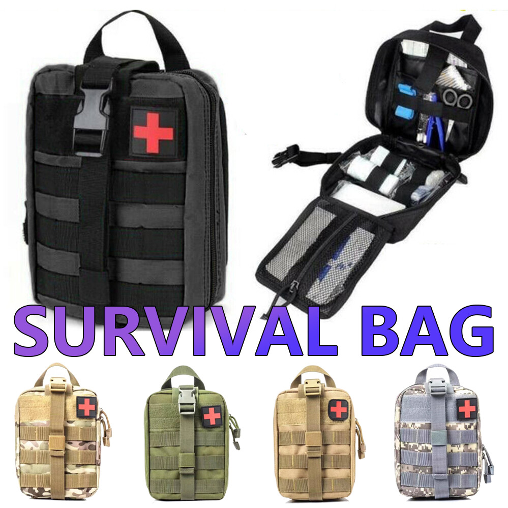 First Aid Kit Tactical Molle Medical Pouch Outdoor Emergency Survival ...