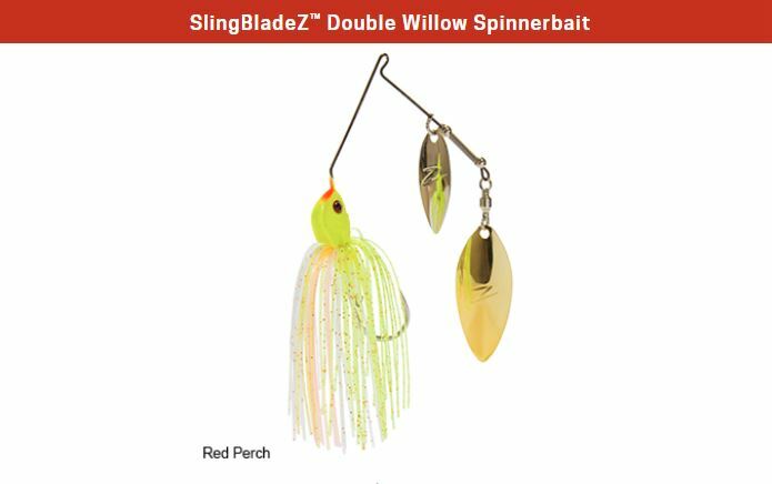 Z-Man SlingBladeZ Double Willow Spinnerbait Red Perch 3/8 oz | eBay