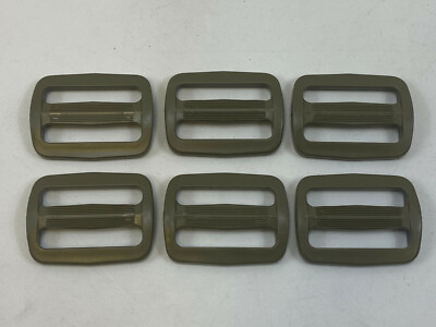 SET OF 6 ITW 1.5" Tri glide Sliplock Strap Adjust Military Buckle Sling ...
