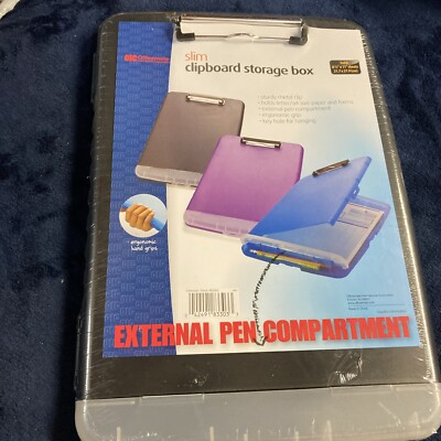 OFFICEMATE Slim CLIPBOARD Storage BOX 10 1/2 X 14-1/2 042491833033 ...