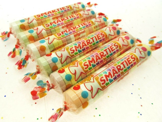 Smarties ~ 6 Giant Rolls ~ Extra Large ~ Huge Big Smarty Candy 2.25 oz ...