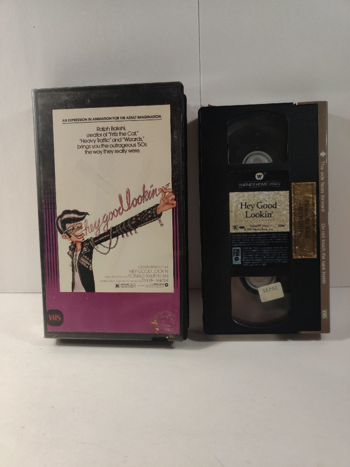 Ralph Bakshi Hey Good Lookin' VHS Tape VERY RARE FRITZ CAT R CRUMB 1983 ...