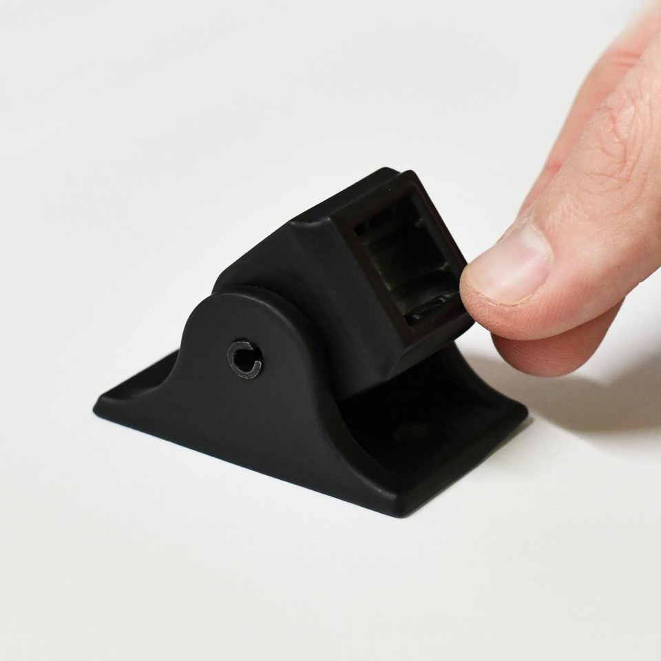 Pair of Metal Adjustable Rake Brackets for Stair Spindles - 2x Brackets ...