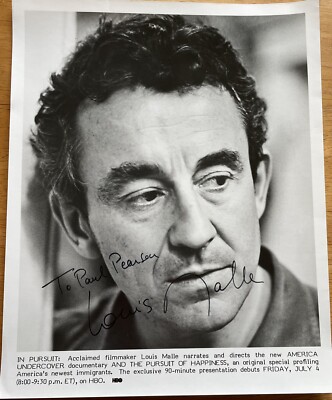 French Movie Director Louis Malle Autograph Photo | eBay
