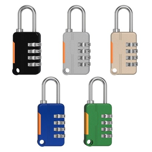 4-digit Travel Combination Lock Zinc Alloy Padlock Backpack Security ...