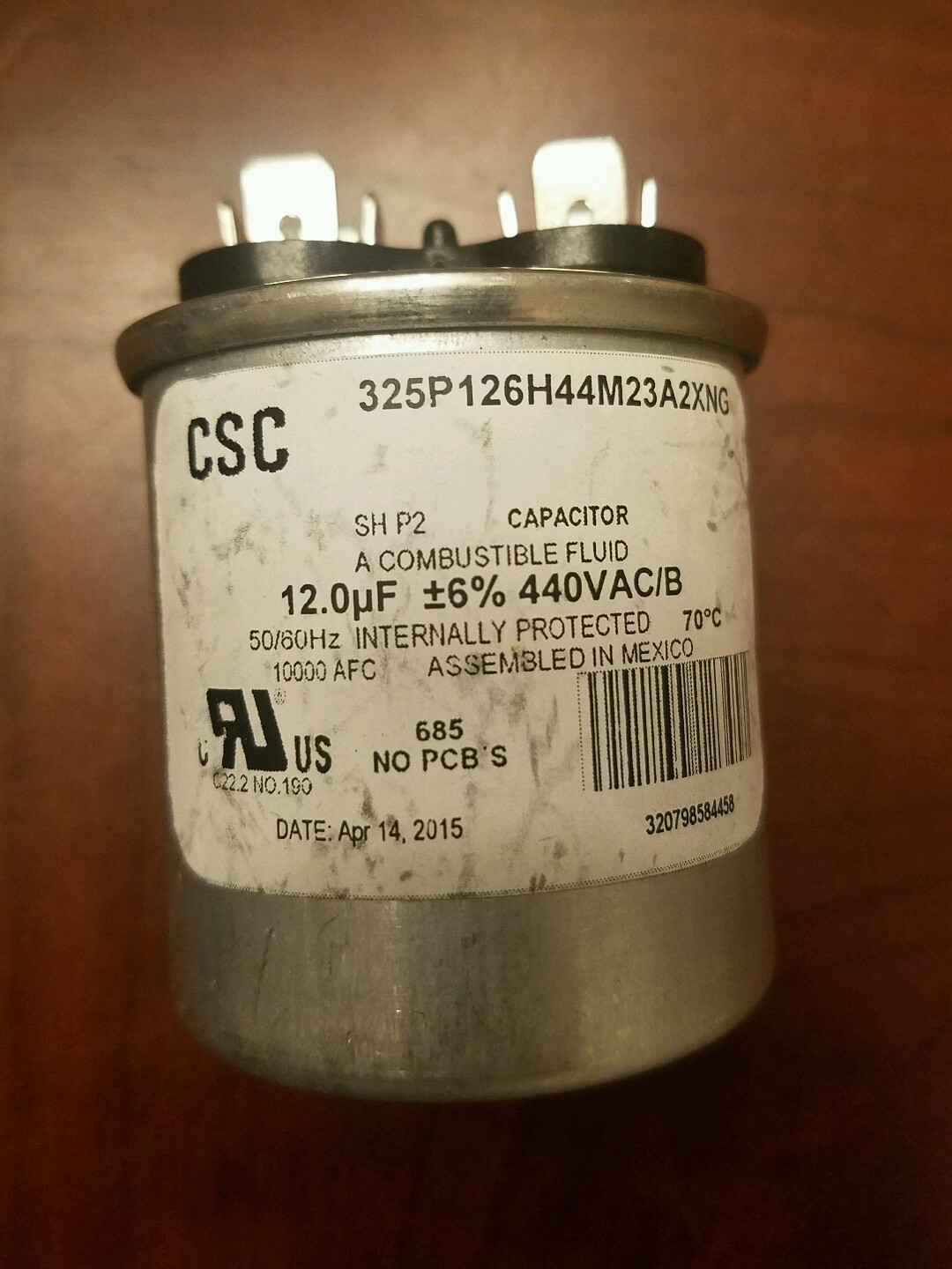 CSC RUN CAPACITOR 12 MF 440 VAC 50/60 HZ | eBay