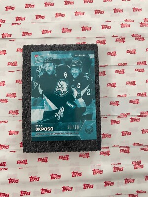 2022-23 TOPPS NOW NHL ICE PARALLEL STICKER 10/10 SABRES KYLE OKPOSO ...