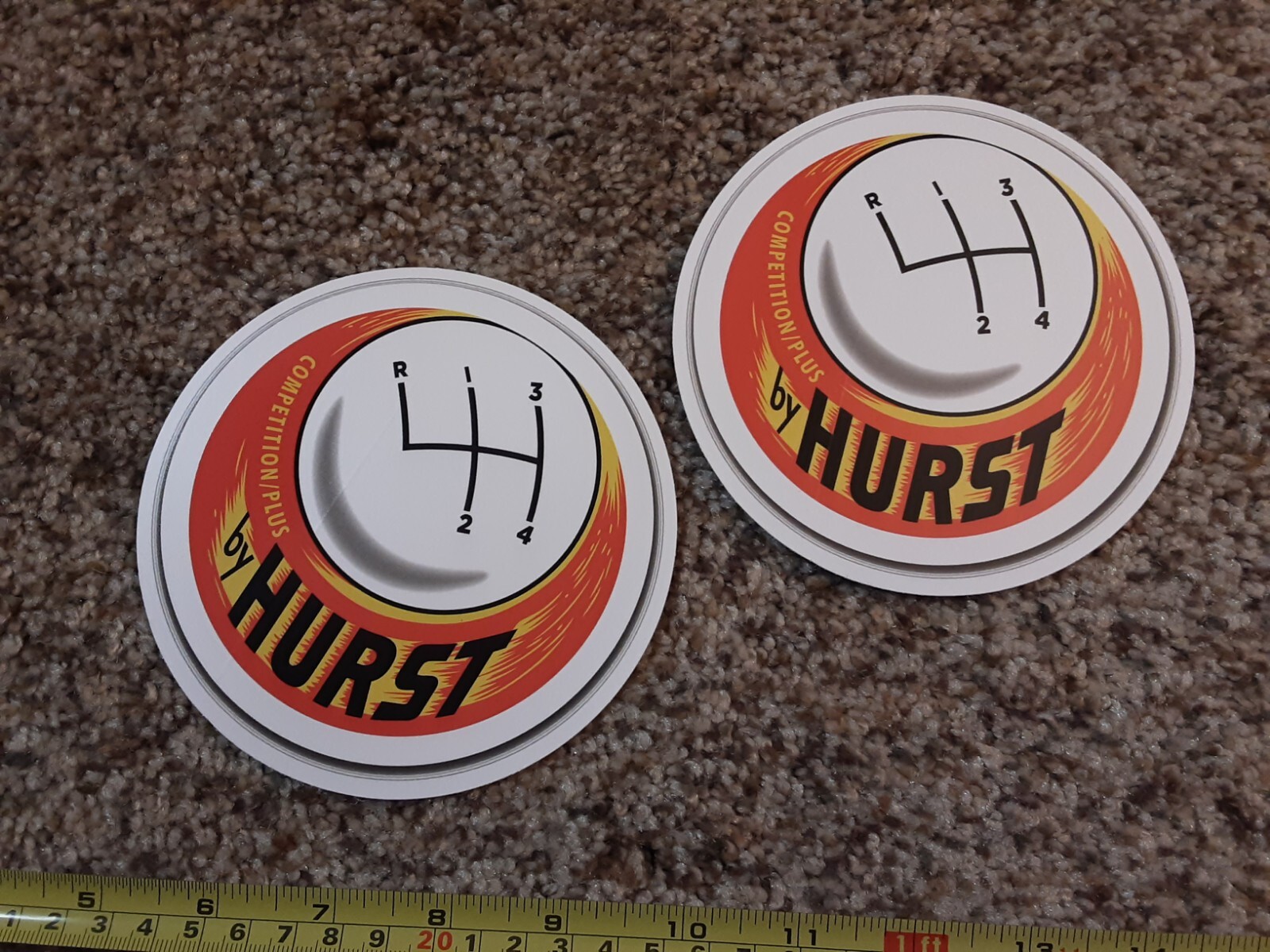Hurst Shifter Ball Classic Racing Decals Stickers NHRA Hot Rod Gasser ...