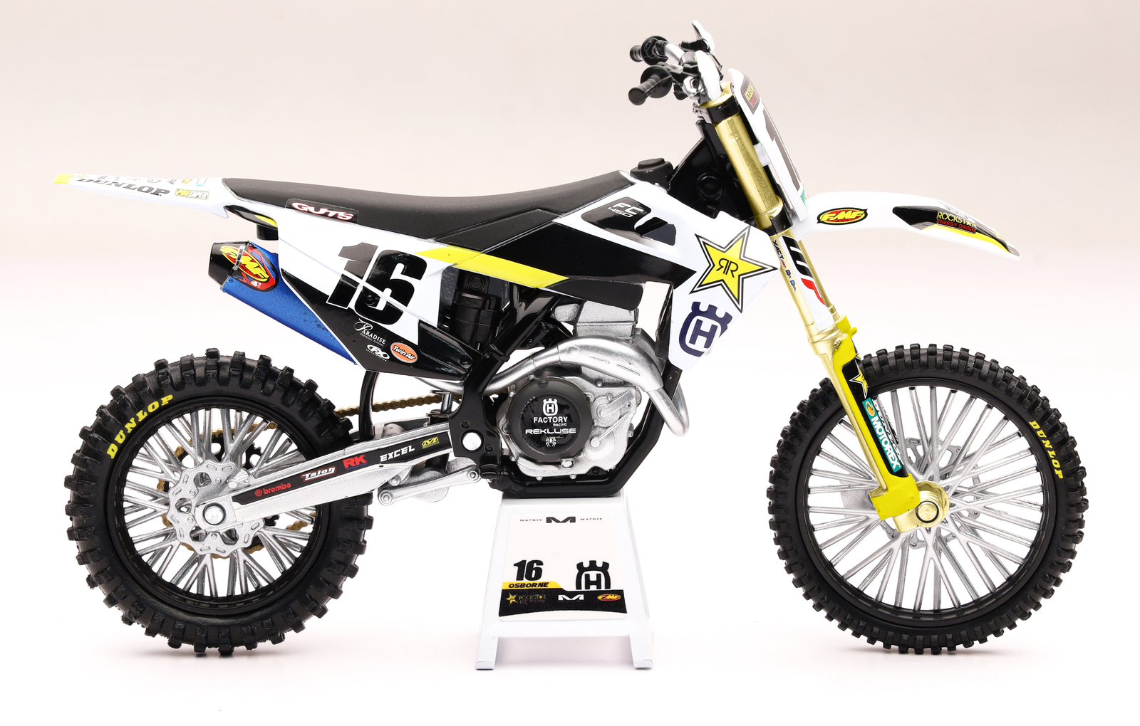 NEW-RAY 1:12 SCALE ROCKSTAR HUSQVARNA ZACH OSBORNE #16 58243 | eBay