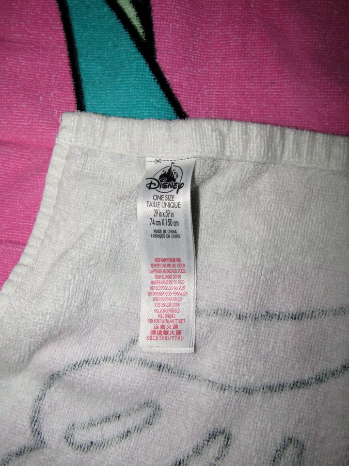 Disney Store The Little Mermaid Ariel Beach Pool Towel Shells 29 x 59 ...