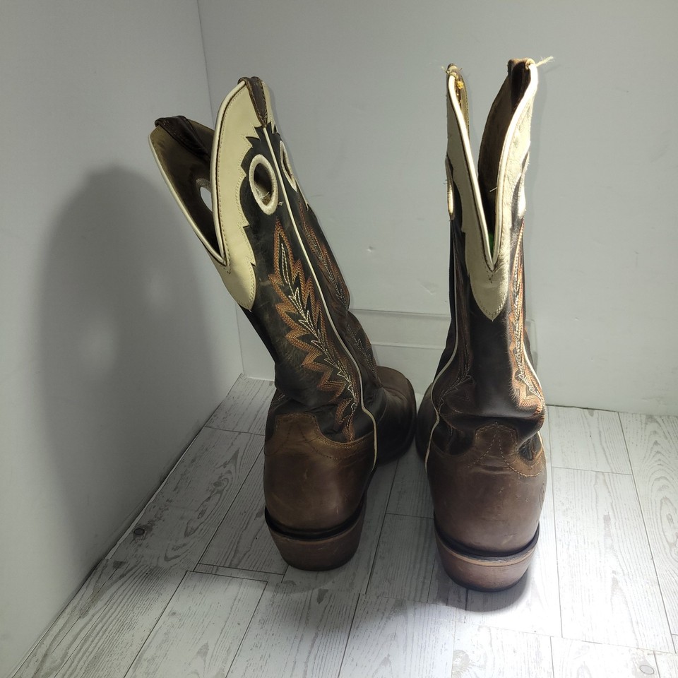 Ariat® Men's Dusted Wheat & Navy Real Deal Boot 10029694. sz 10.5 D | eBay