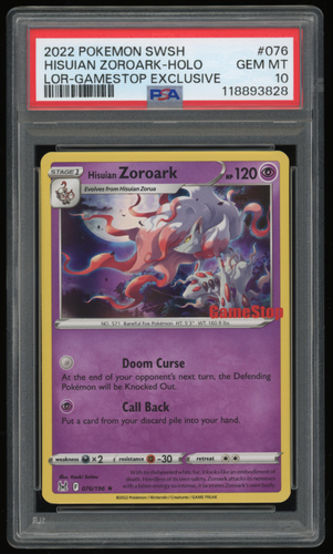 2022 POKEMON SWSH LOST ORIGIN GAMESTOP EXCLUSIVE 076/196 HISUIAN ...