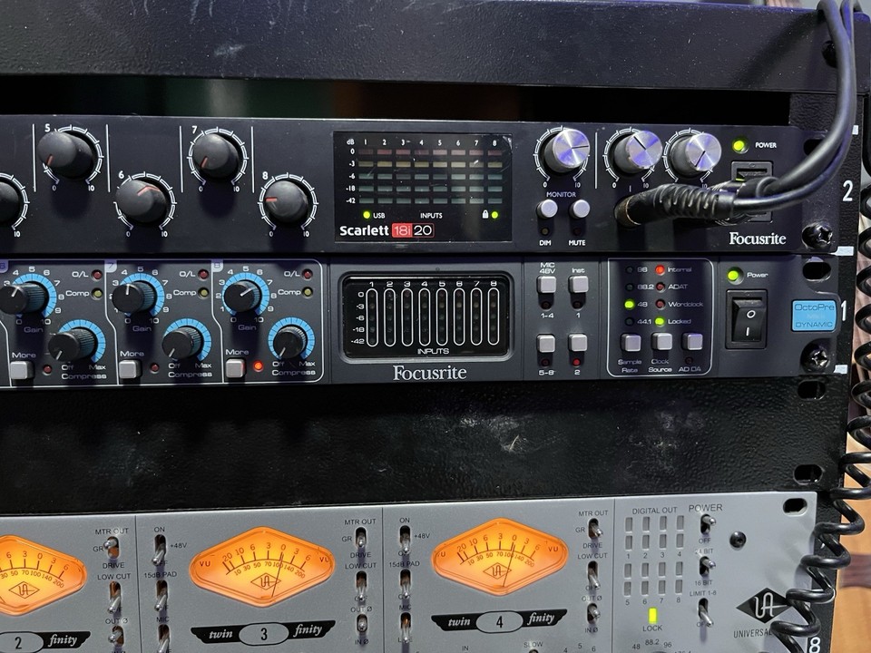 Focusrite OctoPre Dynamic MKII 8-Channel Microphone Preamp with ...