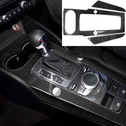 Carbon Fiber Center Console Gear Shift Panel Trim For Audi A3 S3 RS3 ...