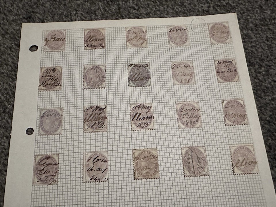 GB QV 1857 QV INLAND REVENUE COLLECTION ON PAGE | eBay UK