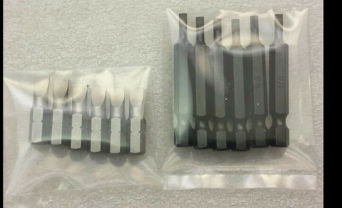 66 BULK REPLACEMENT SLOTTED DRIVER BITS, 1"= S1/8" - S5/16" & 2"-S1/8 ...