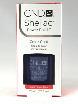 CND Shellac Soak Off Gel Polish - Purple Purple 0.25oz | eBay