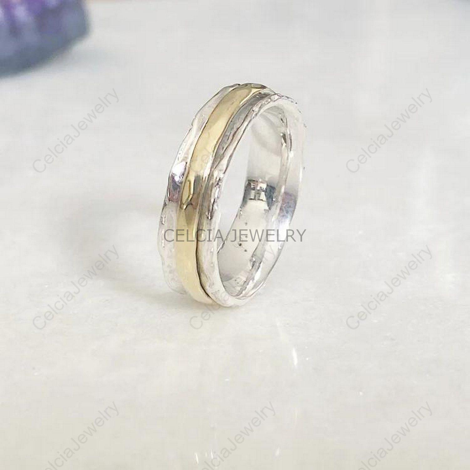 Spinner Light Weight Ring Size 925 Solid Sterling Silver Jewelry | eBay