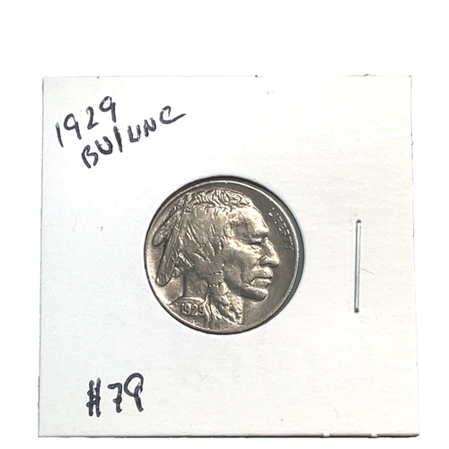 1929 Indian Head Buffalo Nickel 5 Cent Piece BU/UNC. 5c US Coin | eBay