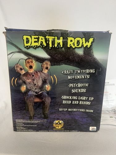 Spirit Halloween Death Row Animatronic Inmate Prop w/ Manual Tested ...