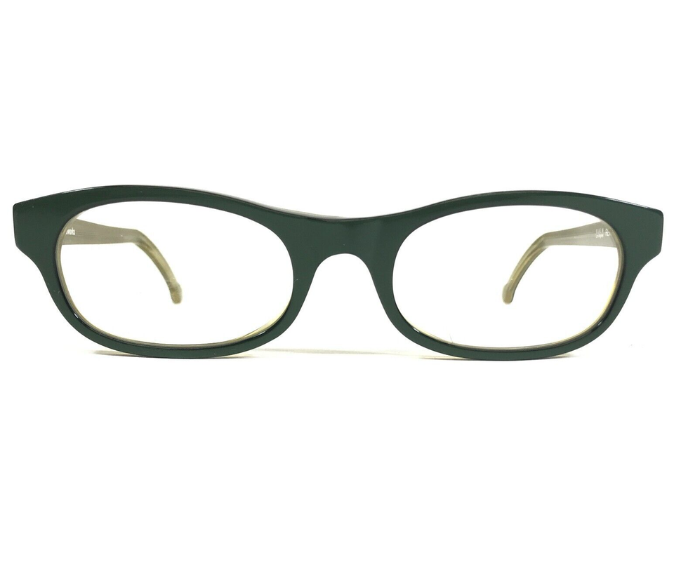 Vintage la Eyeworks Eyeglasses Frames REVA 713 Green Yellow Cat Eye 47 ...