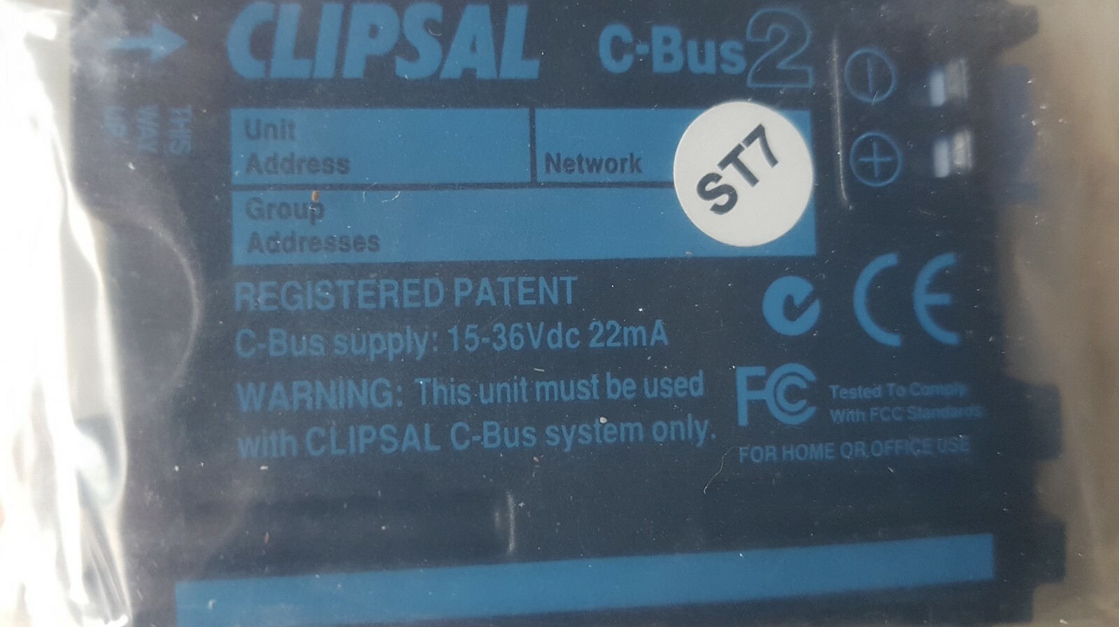 CLIPSAL E5058NL C-BUS ,Eight Button Key Input,2 ,Neo Range Learn ...