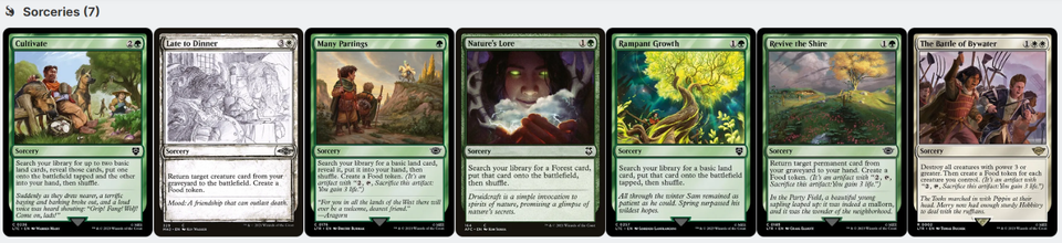 Samwise Gamgee LotR FOOD TOKENS Magic MTG Custom Commander Deck | eBay