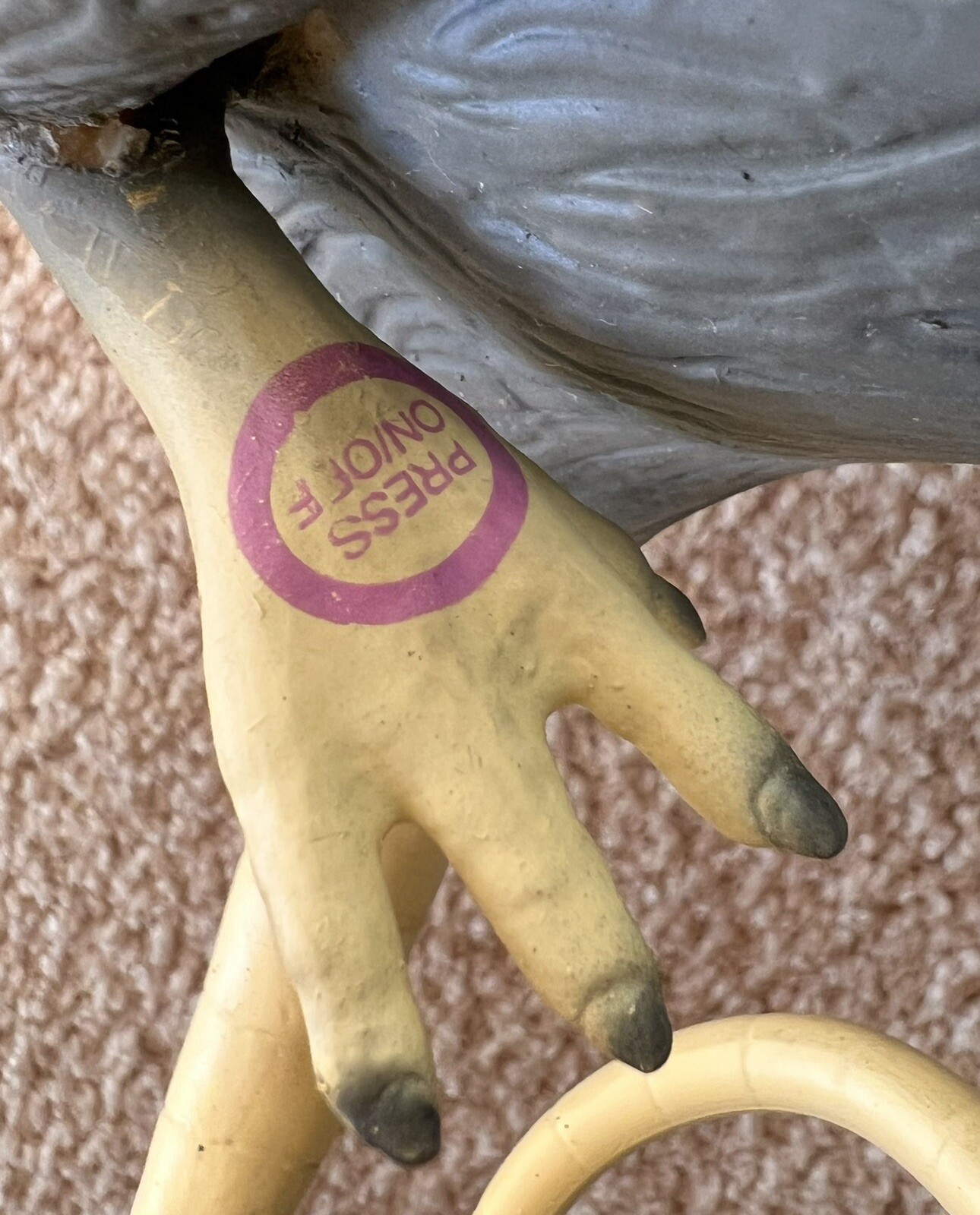 Gemmy Halloween Fat Rat 15" Talking Animated Burping PLEASE READ ...