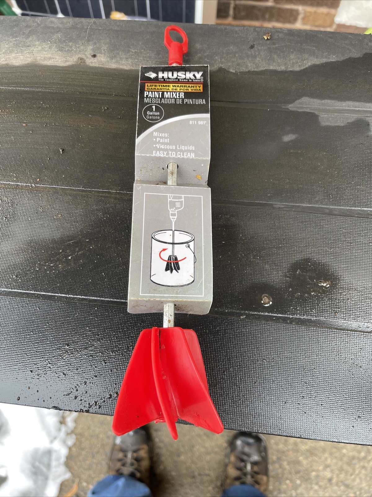 Allway Tools Series Allway 10031 HM1 1 Gallon Helix Paint Mixer, Silver ...