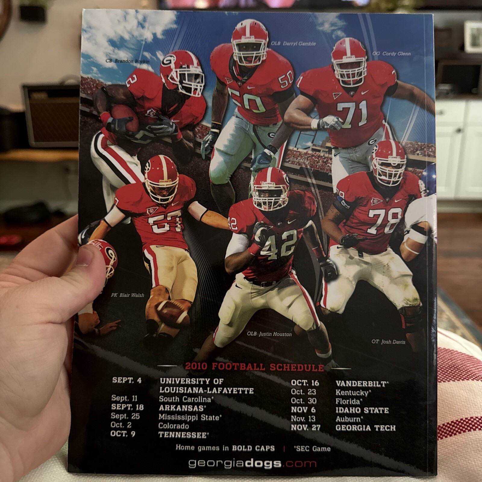 2010 Georgia Bulldogs Football Media Guide AJ Green Drew Butler Akeem ...