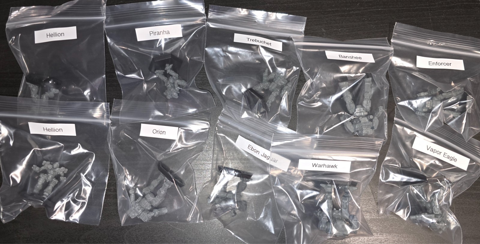 Battletech Miniature Lot 6 - CGL 10 plastic Mech Miniatures Catalyst ...