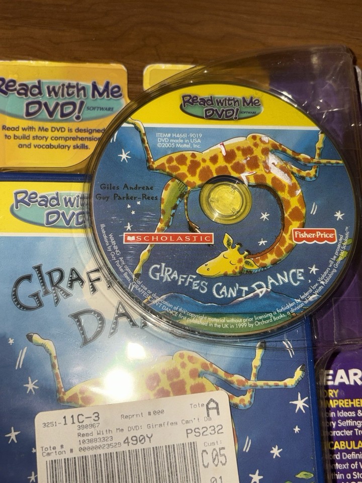 Fisher Price Read With Me DVD Giraffes Can’t Dance NEW IN PACKAGE | eBay