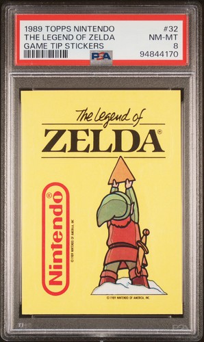 1989 TOPPS NINTENDO GAME TIP STICKERS #32 THE LEGEND OF ZELDA PSA 8 | eBay