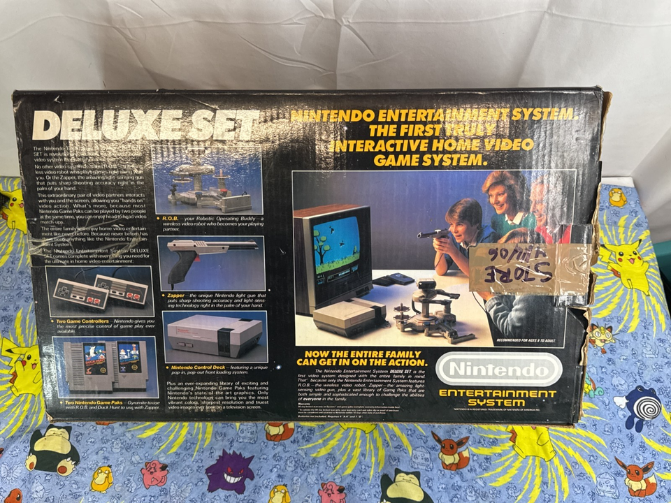NES Nintendo R.O.B. Rob the Robot In Original Box And Styrofoam. Good ...