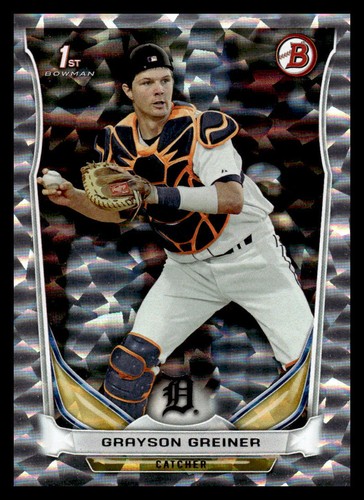 2014 Bowman Draft Grayson Greiner Silver Ice Parallel DP99 Detroit ...