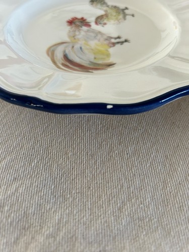 Set of 4 Jacques Pepin Sur La Table Rooster Chicken 8.5” Salad Plate ...
