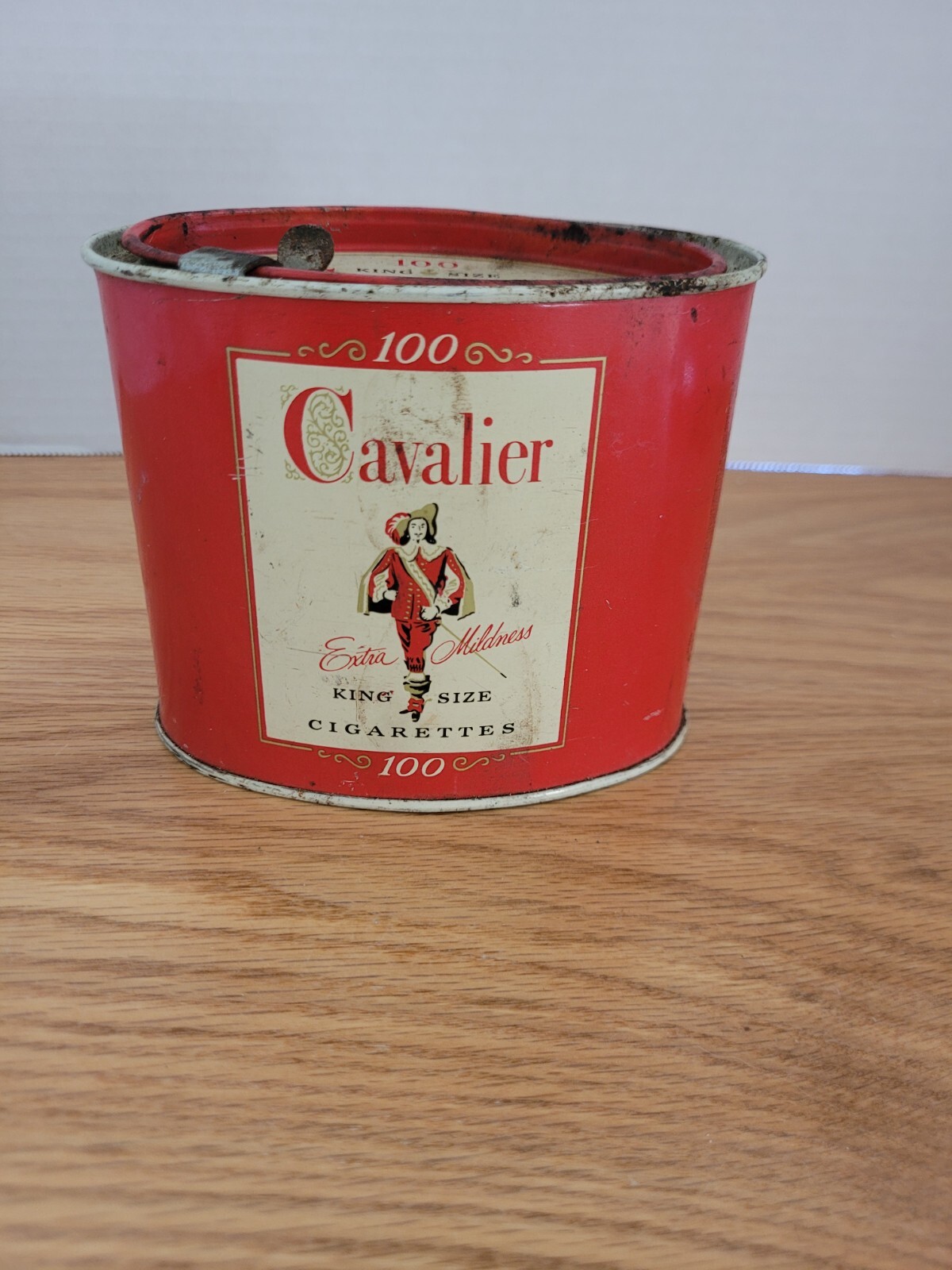 Cavalier Vintage Oval Cigarette Tin Collectible Empty Tobacco ...