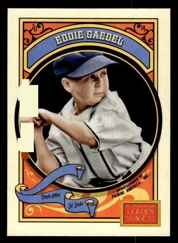 2014 Panini Golden Age #52 Eddie Gaedel Card St. Louis Browns | eBay