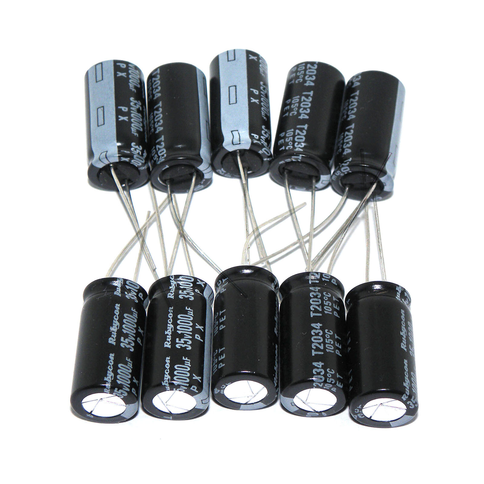 10x RUBYCON 1000uf 35V Electrolytic Capacitors 35V1000uf 10x20 mm | eBay