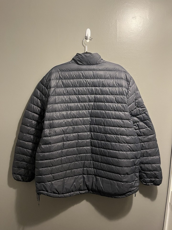 Champion C9 Puffer Jacket Mens 2XL Gray Full Zip Down Feather ...