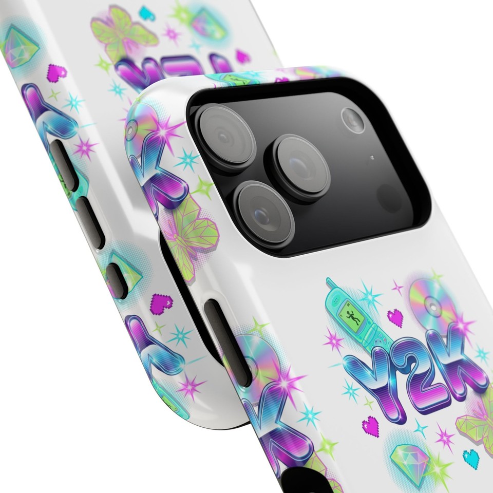 Y2K 2000s Impact-Resistant iPhone Cases | iPhone 15/16/17 Pro/Plus/Max ...
