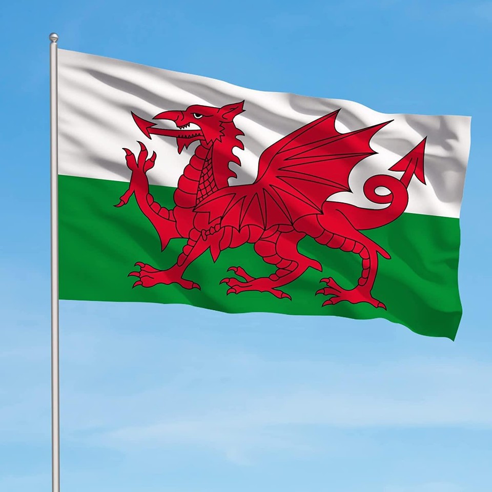 Giant Welsh Flag 2X3FT Wales Dragon CYMRU Rugby Football Sports Game ...
