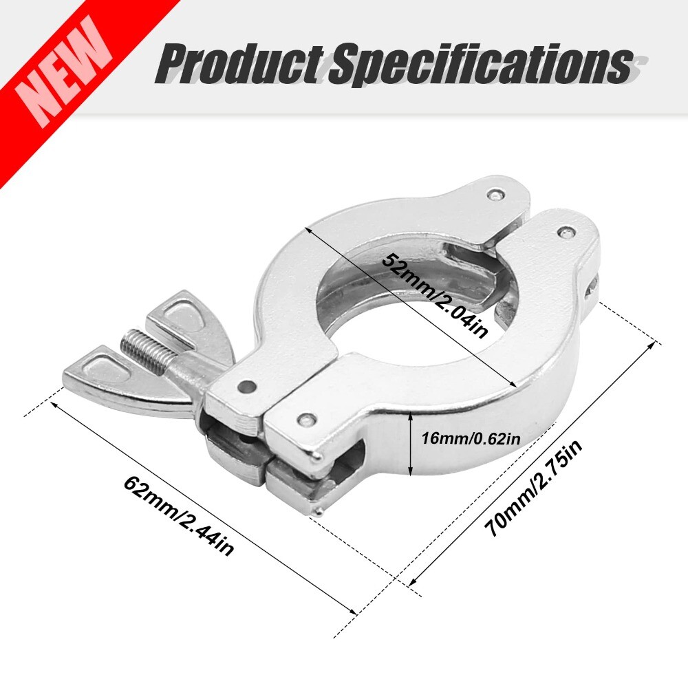Rubber O TYPE Centering Ring Silver Wing Nut Hinge Clamp Quick Clamps ...