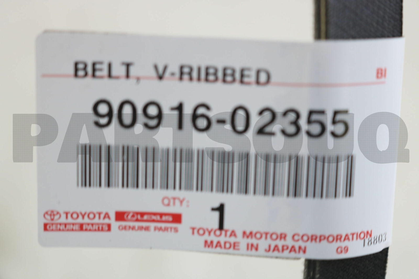 9091602355 Genuine Toyota BELT, V(FOR ALTERNATOR) 90916-02355 | eBay