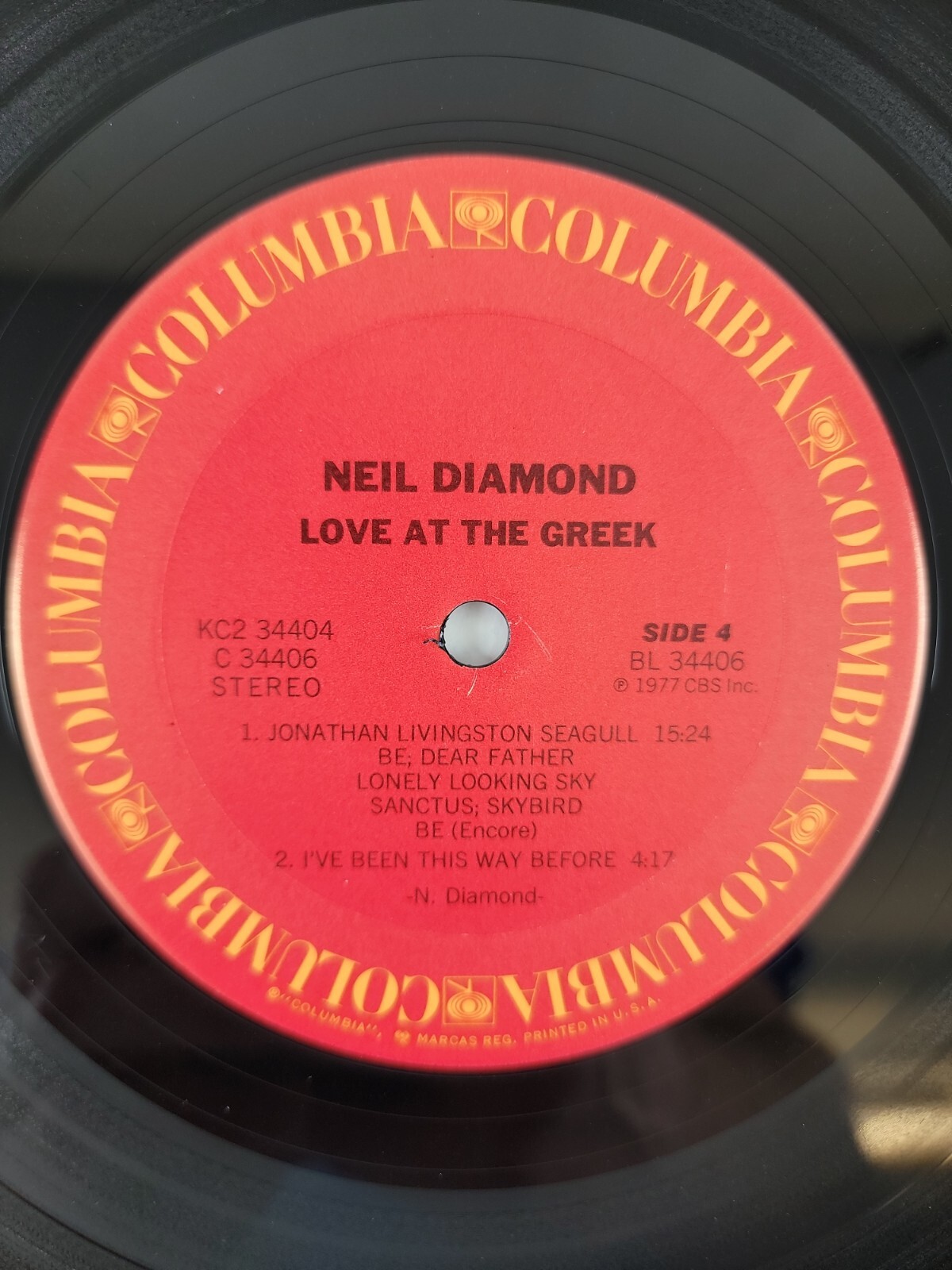 Neil Diamond Love at the Greek Live 2xLP 1977 Press KC2 34404 VG+ ...