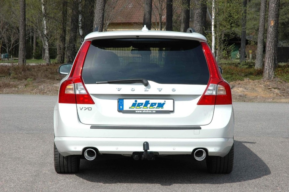 Jetex Performance Cat Back Exhaust Twin 100mm Tips for Volvo V70 III ...